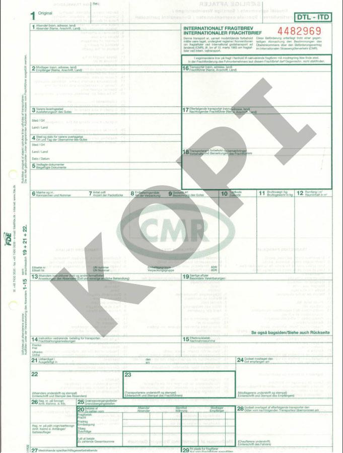 CMR Fragtbreve - laser